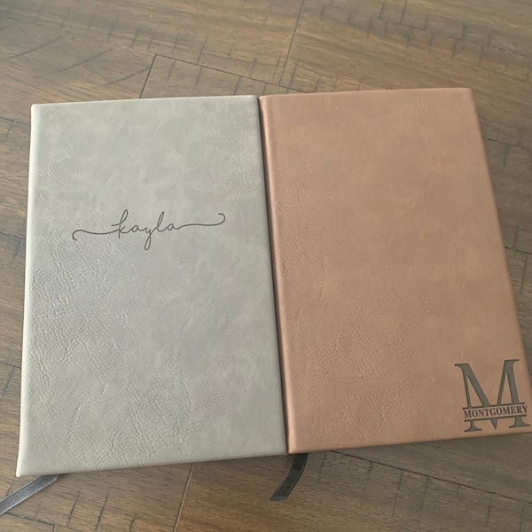 Leatherette Journal, Journals for Women, Personalized Leather Journal ...