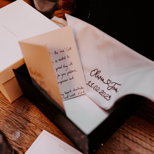 Personalised Wedding Dress Label - Something Blue Idea - Sentimental ...