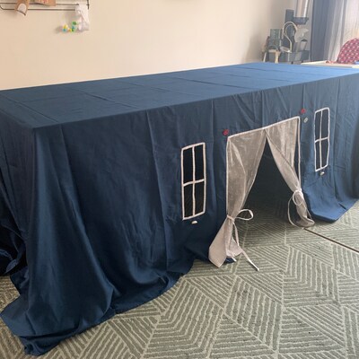 Table Play House, Playhouse, Tablecloth Play House, Play Tent, Outdoor ...