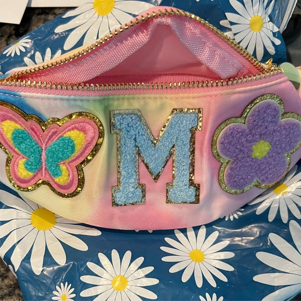 Personalized Kids Nylon Fanny Pack | Chenille Letter Patch Fanny Pack ...