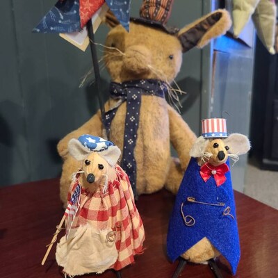 Primitive Patriotic Mice - Etsy
