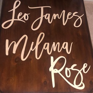 Nursery Name Sign Wood Name Sign Emily Sign Baby Wall Name - Etsy