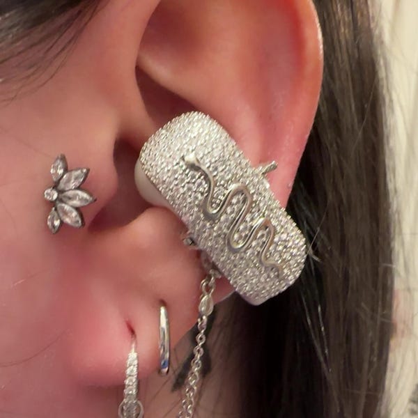 Silver and Gold Star Earbuds Diamond Jewelry for Bose Ultra Open ...