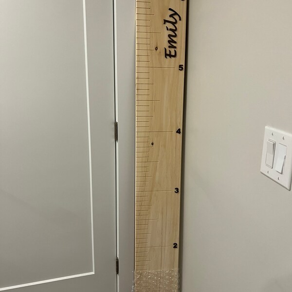 Personalized Wooden Growth Chart Wooden Growth Ruler Wood Growth Chart ...