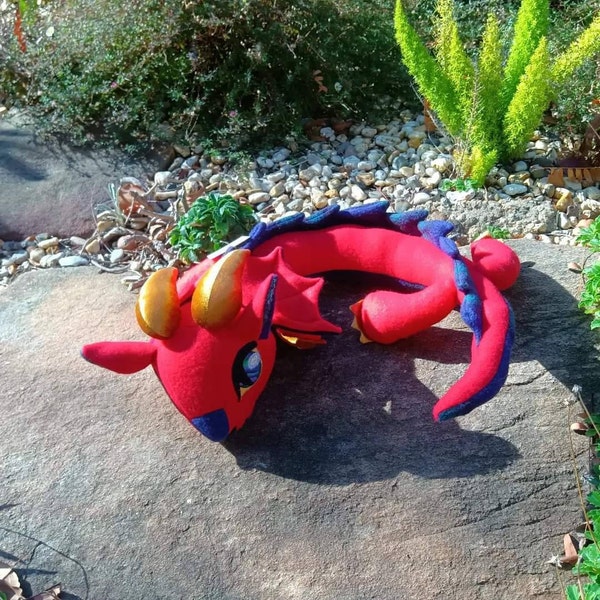 Neck Dragon Plush Sewing Pattern .pdf Tutorial Posable Wearable ...