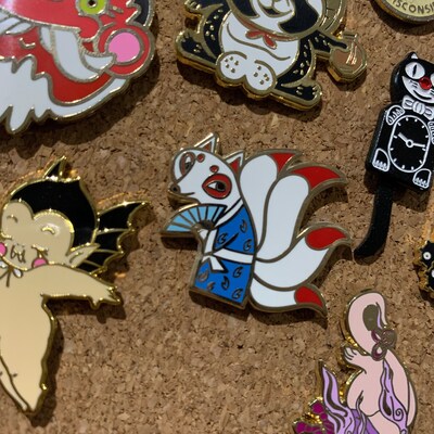 KASA OBAKE Yokai Enamel Pin - Etsy