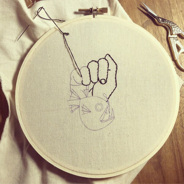 Hand Embroidery Patterns, 26 Letter Pattern Bundle, Sign Language ...