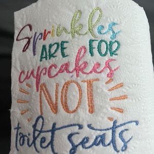 Toilet Paper Machine Embroidery Designs Set of 25 No 1 Through 25 - Etsy