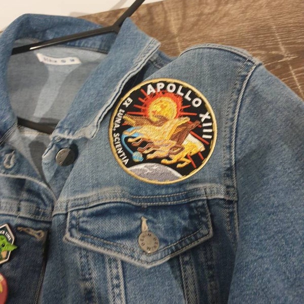 Apollo 13 Mission Patch (3.5 Inch) Embroidered Iron-on / Sew-on Badge ...