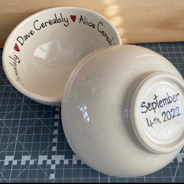 Personalised Bowl, Pretty Bowl, Gifts for Her, Gifts for Him, Popcorn ...