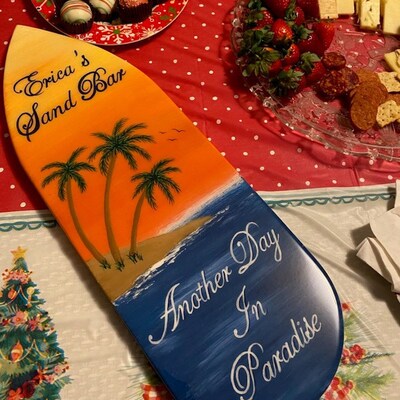 Surfboard Name Plate, Surfboard Sign, Surfboard Decor, Custom Surfboard ...