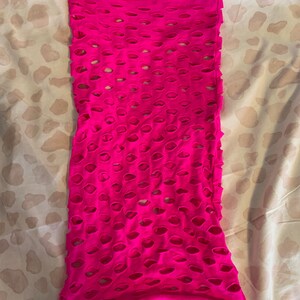 Neon Pink Fishnet Dress Mesh Dress Festival Dress Rave - Etsy