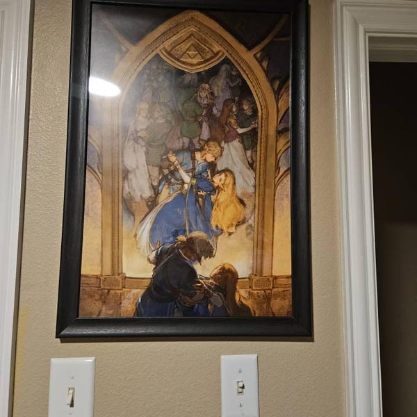 Legend of Zelda - Link and Zelda Dance Art Print - Etsy