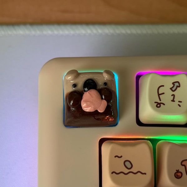 Shiba Inu Keycap | Orange and White Doggy | Cute Handmade Artisan ...