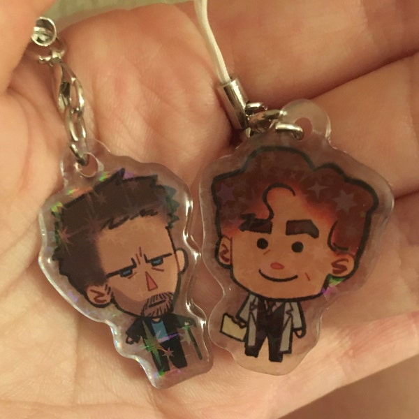 1.5 Inch House MD Glitter Acrylic Charm Keychains - Etsy