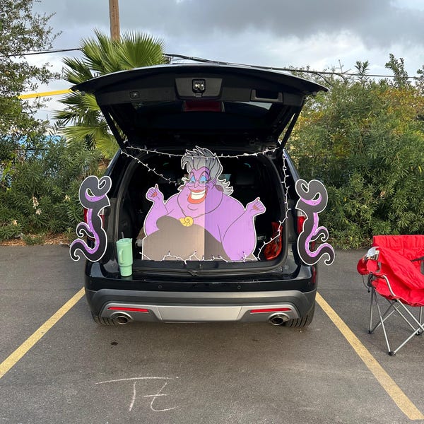 Ursula Cutouts, Trunk or Treat Halloween Decor, Ursula Car Decor ...