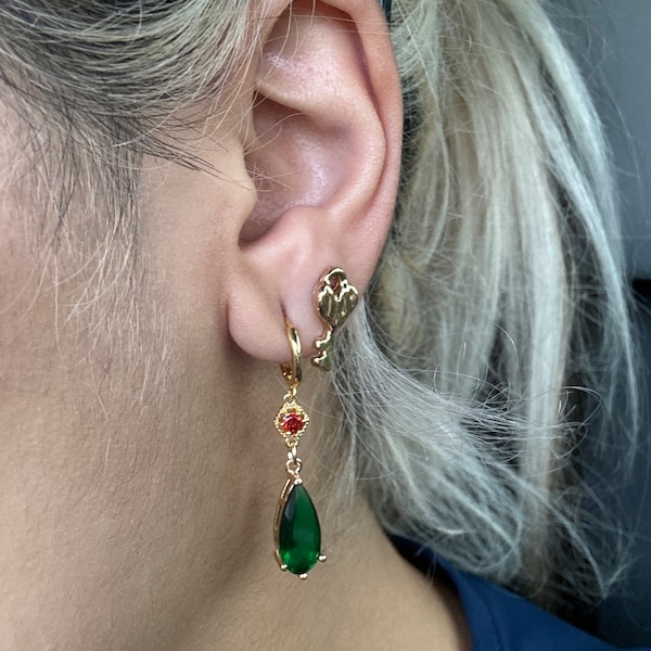 Plated With 14K Gold S925 Silver Howl Earrings Howls Moving Castle ...