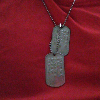 Real Debossed Military Dog Tags Dogtags Custom Personalized - Etsy