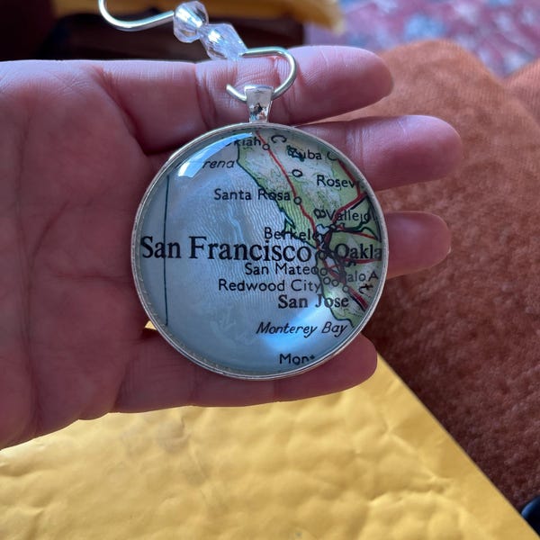 Personalized Map Keychain, Custom Keychains, Fathers Day, Mens Gift ...