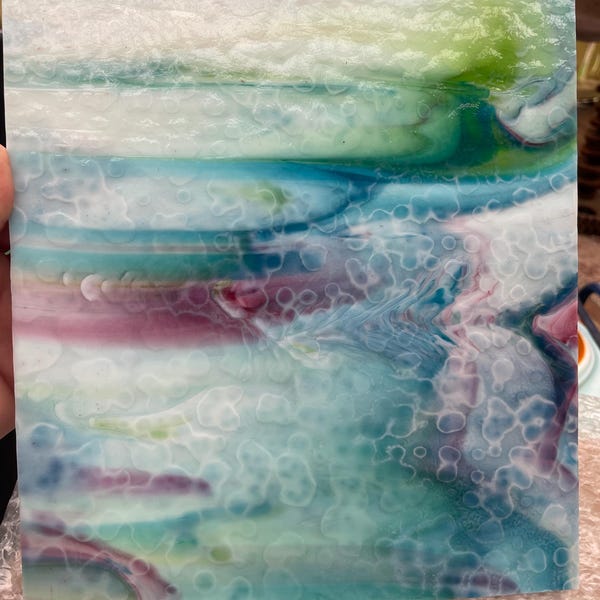 Corteza, Clear, Oceanside, Stained Glass Sheet - Etsy