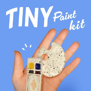 Palette and Matchbox Paint Set, Plastic-free, Handmade Art Supplies ...