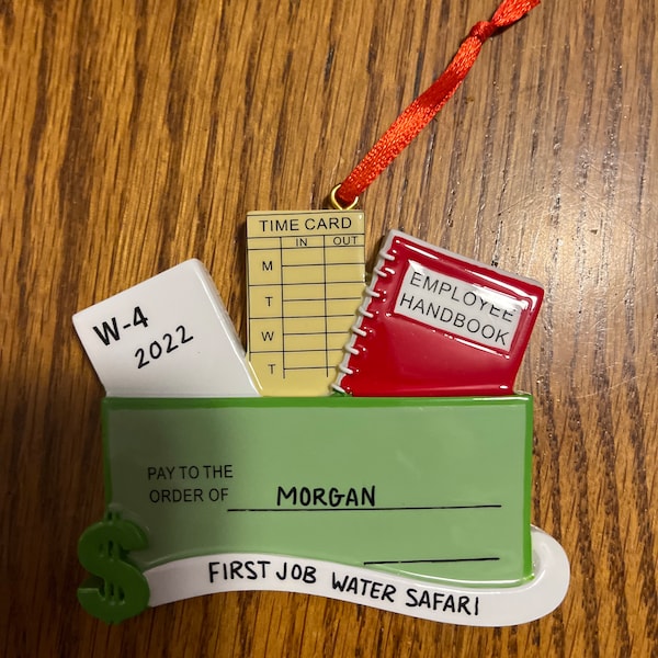 Starting New Job Personalized Christmas Ornament - My 1st Job ...