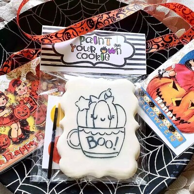 5 PYO Cookie Treat Bag Topper Printable Treat Bag Toppers Halloween ...