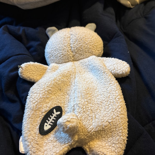 Little Fish | Bone Skeleton Embroidered Iron/sew on Patch | Left ...