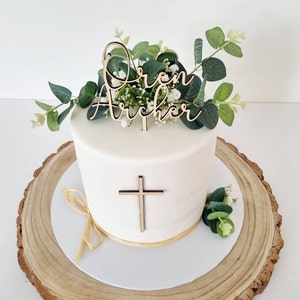 Etched Cake Topper Personalised - Etsy UK