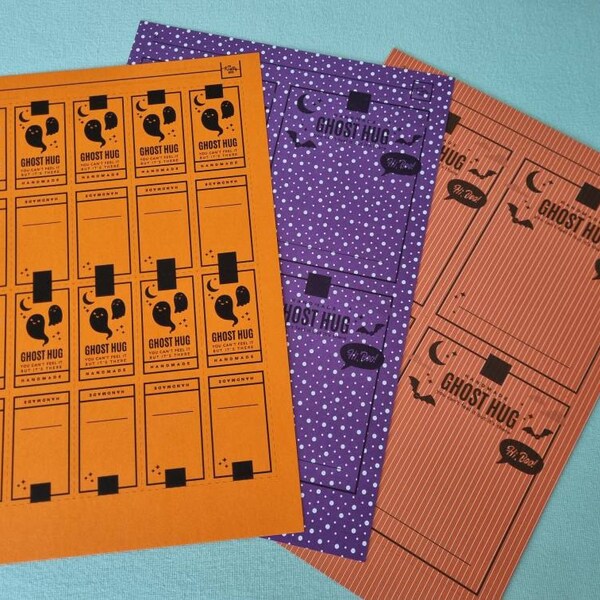 PRINTABLE Ghost Hug Cards - Digital PDF - Halloween Pocket Hug ...