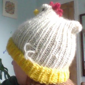PATTERN Chicken Hat Knitting Pattern PDF - Etsy