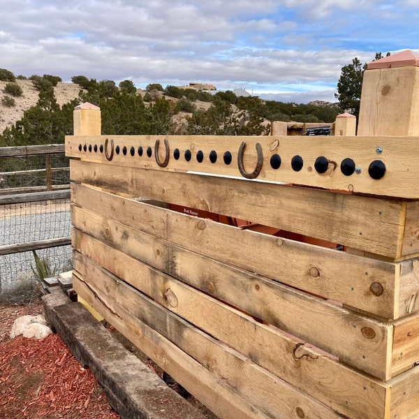 12" Forged Iron Decorative Handle Pull Grab Bar for Barn Doors ...