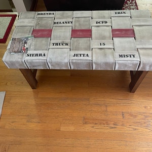 Fire Hose Bench Firefighter Thin Red Line Birthday Gift - Etsy