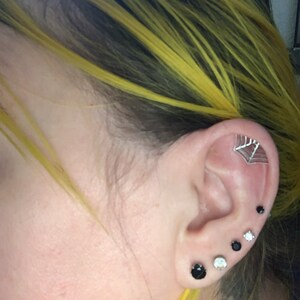 Spider Web Earring Gothic Jewelry Cartilage Helix Piercing 20G 18G ...