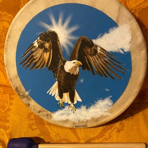 TRIPLE RAVEN SPIRAL. Deep Toned Hoop Drum Native | Etsy