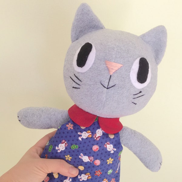 Kitty Kitten Cat Rag Doll Sewing Pattern, Soft Toy Plushie Pattern, PDF ...