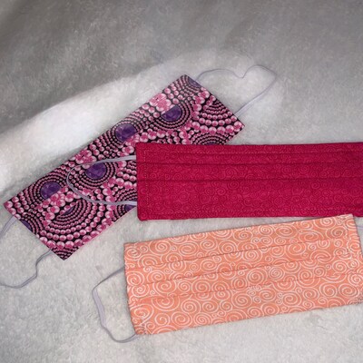 Face Mask With Filter With Pocket SHIPS TODAY 3-layers 100% - Etsy