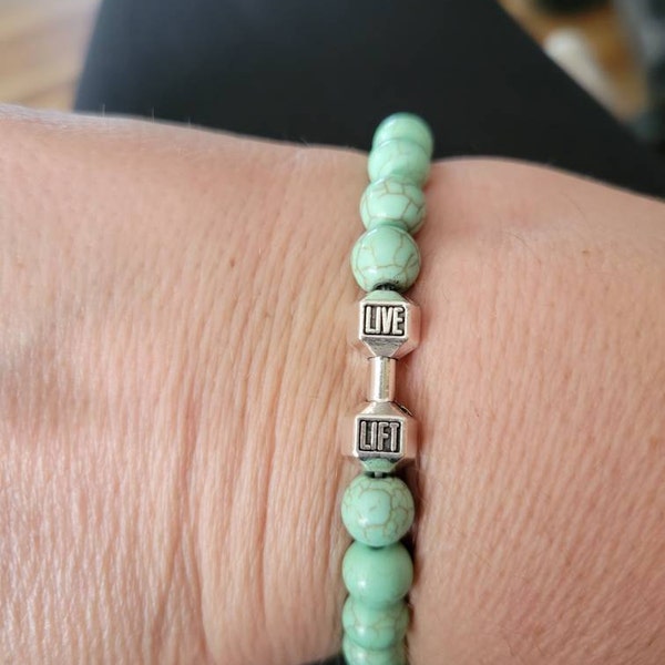 Dumbbell Barbell Bracelet, Bodybuilder Gift, Bodybuilding Jewelry ...