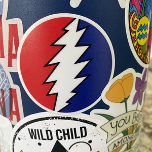 Alpine Ruby Waves Sticker - Etsy