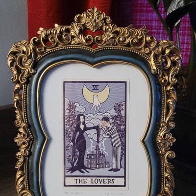 The Lovers VI Tarot Card Art Hand-cut Art Card Mounted on 5x7 Backing ...