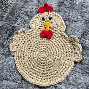 Crochet Pattern for the Swanky Chicken Trivet Potholder PDF - Etsy