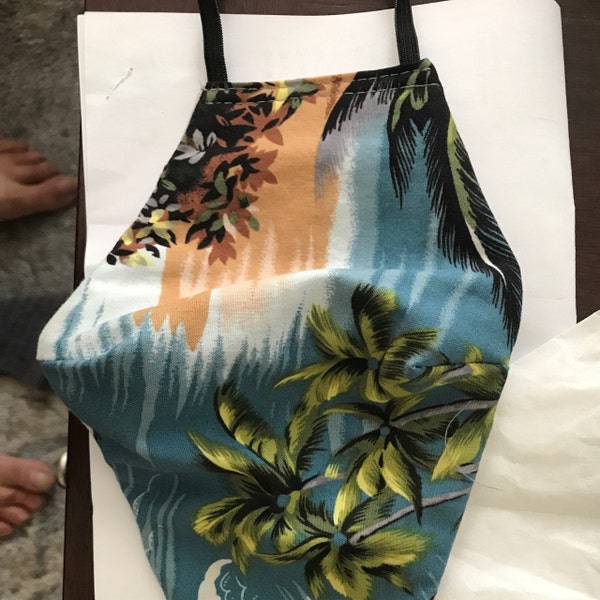 Hawaiian Mask-tropical Face Covering-hibiscus Mask-tropical Mask ...