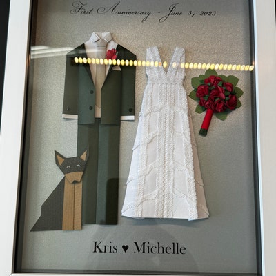 Two Groom's Wdding Frame / Personalised Gay Wedding Gift / Anniversary ...