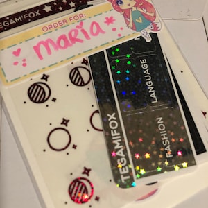 Foiled Icon Stickers Transparent Overlay Stickers Multiple | Etsy