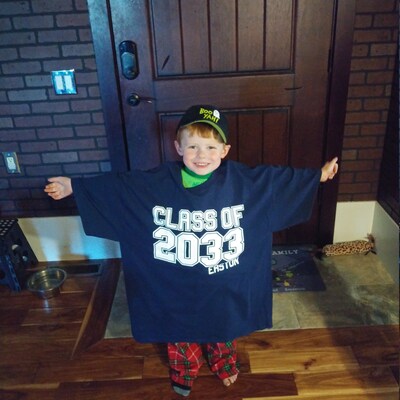 Class of your Year With Name on Youth or Adult Size Shirts Optional K ...