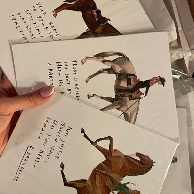 Artprint Din A5 Mini Poster Print Picture Art of Riding Equestrian Art ...