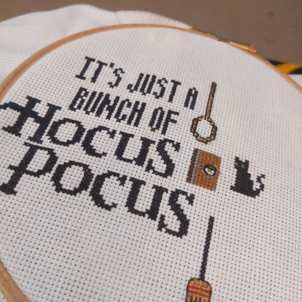 It's Just a Bunch of Hocus Pocus Circle Cross Stitch Pattern | PATTERN ...