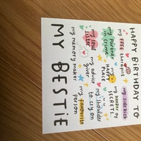 My Bestie Birthday Card My Sidekick, My Happy Place, My Partner in ...