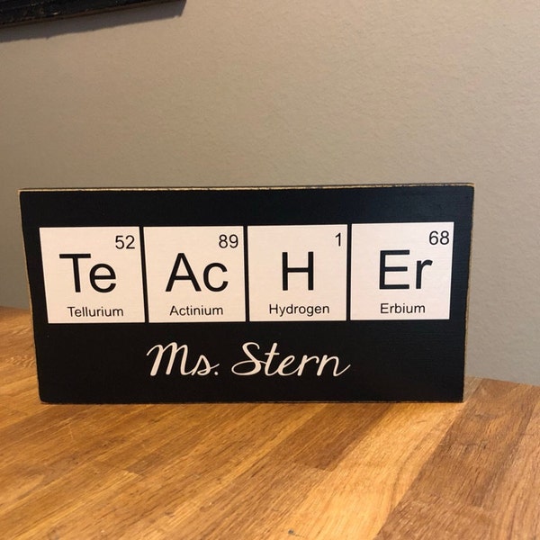 Teacher Desk Name Plate ~ READY TO SHIP ~ Science Teacher Gift ...