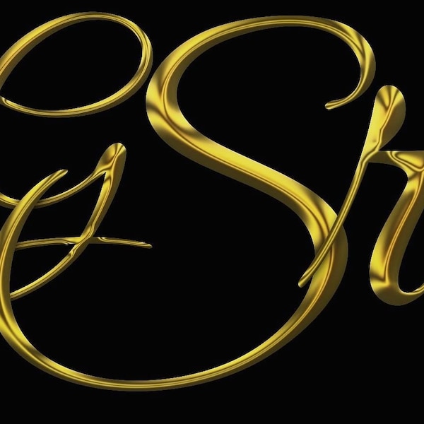 DIGITAL Gold Letters / Fancy Font PNG / PNG Letters / Png Font / Fancy ...